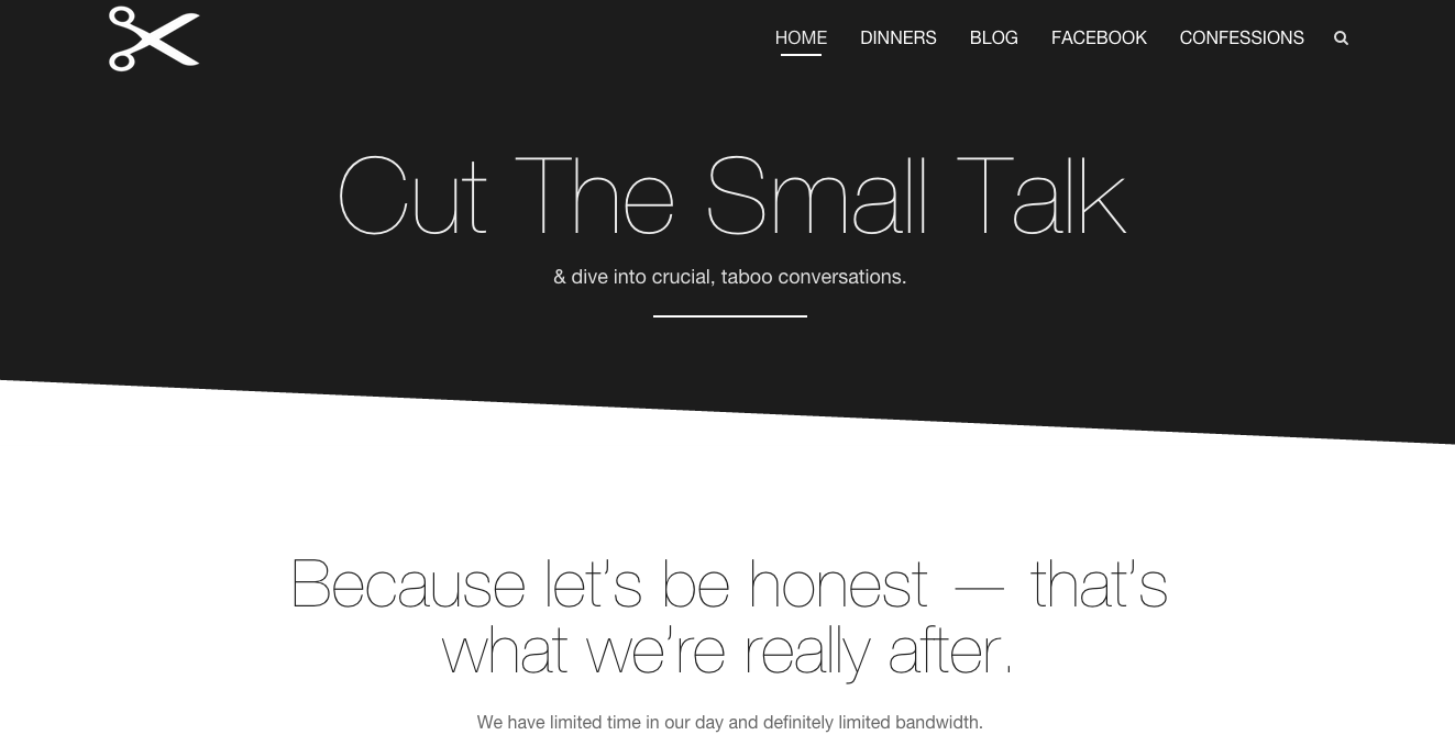 Cut The Small Talk: Events for Crucial, Taboo ConversationsCut The Small Talk